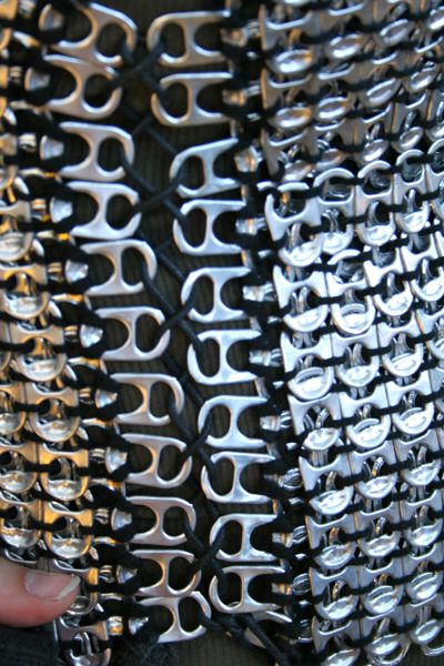 Recycled Aluminium Can Tab Project - Chain Maille Coifs & Corset at the ...