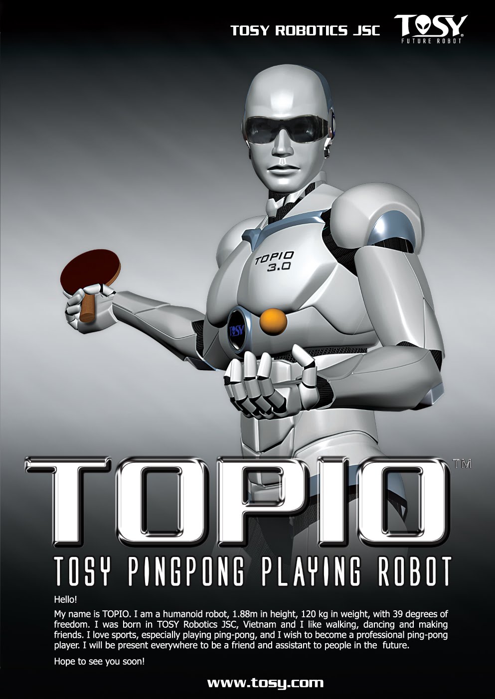 ROBOTS: TOPIO--Pingpong playing robot