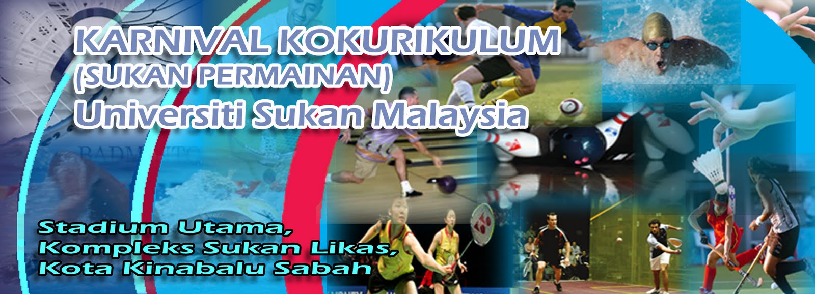 ekspresi dan inspirasi dalam dunia grafik: Banner Sukan