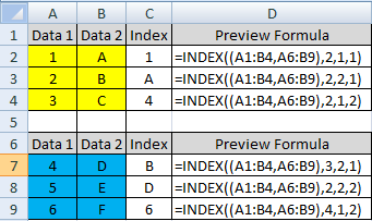 Rumus Fungsi Excel: Fungsi Index di Excel