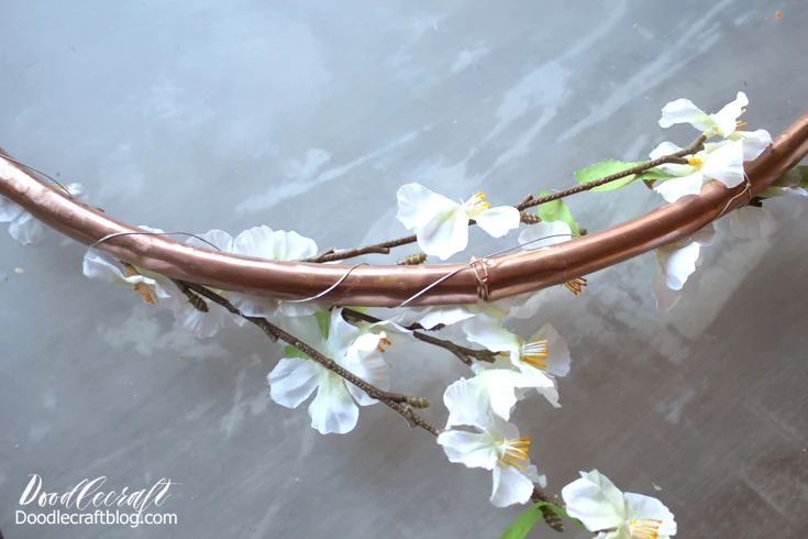 Dollar Tree Crafts: Spring Flower Hoop Wreath DIY