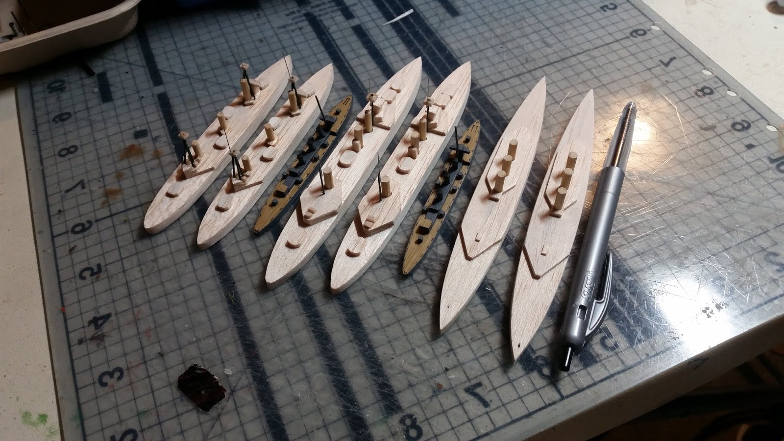 Scratch Building 1/1500 WWI Ships