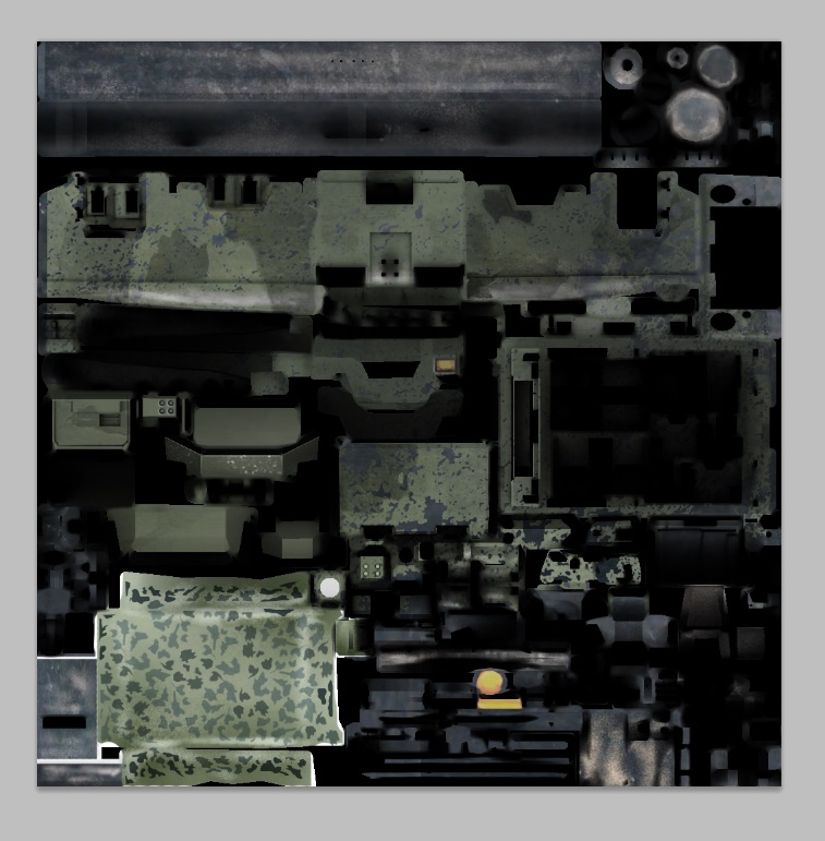 Computer Games Modelling : Army vehicle Texture