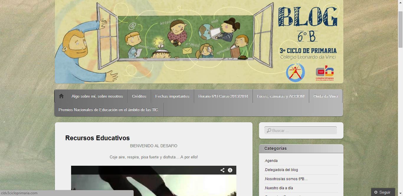 Práctica 2: Estructura de un Edublog