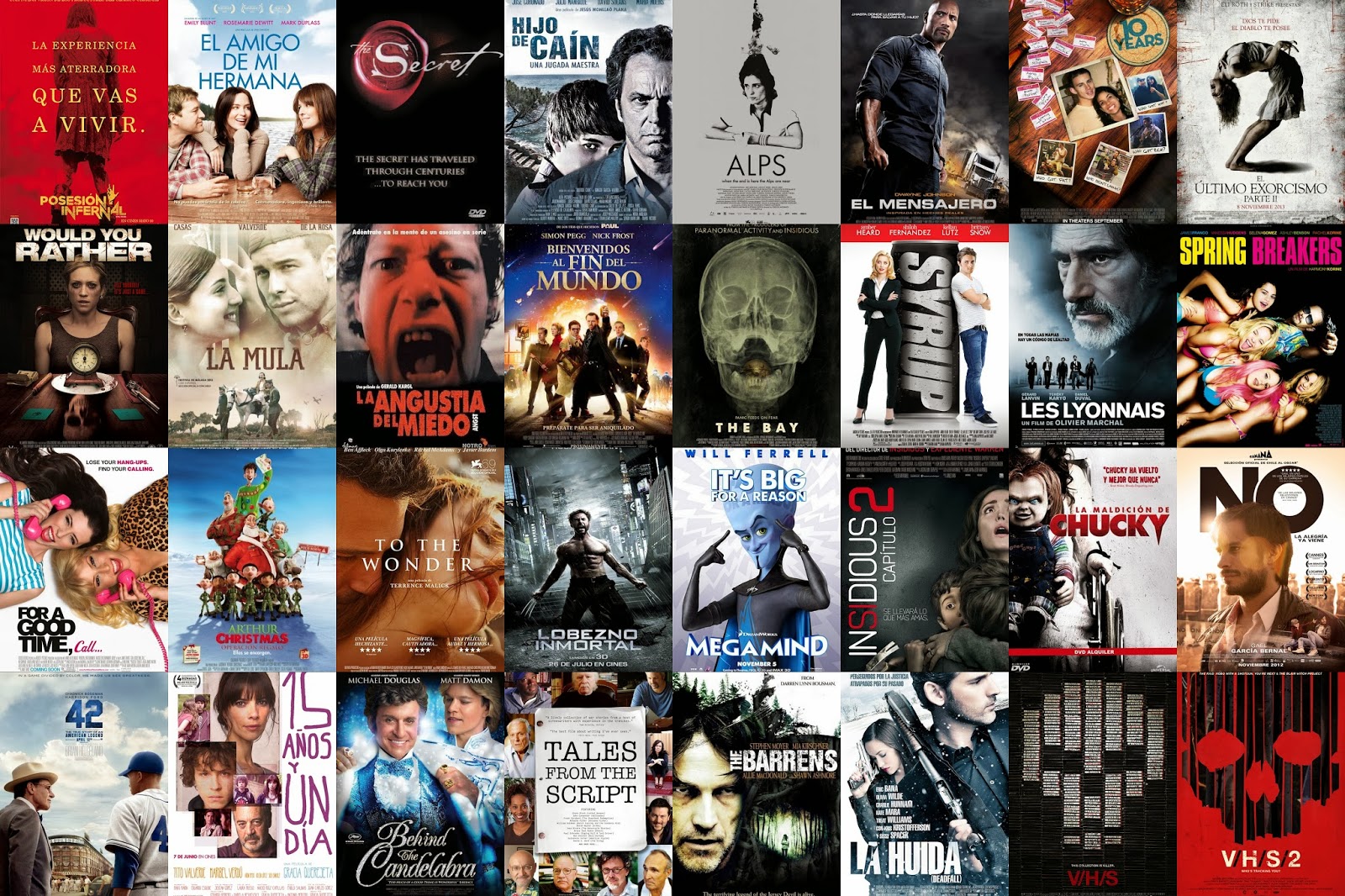 ...WaLkInG oN aIr...: PELIS VISTAS DICIEMBRE - 2013 + TOP 20 2013