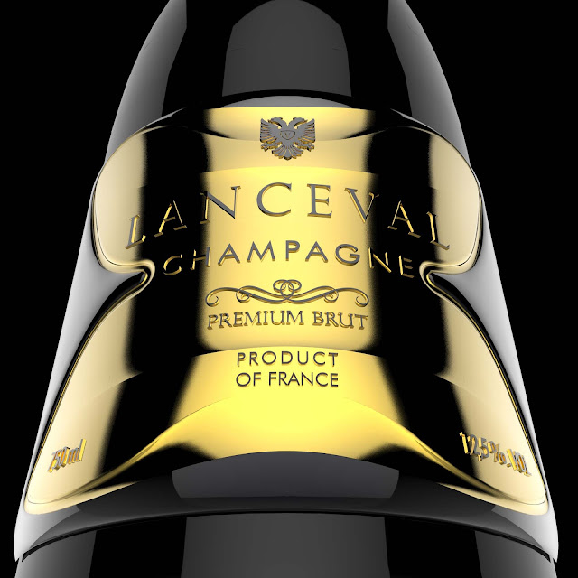 Lanceval Luxus Champagne Liquid Gold & Silver – Packaging Of The World