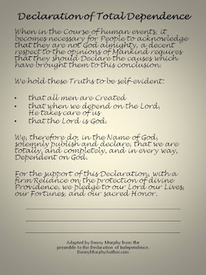 Great American Success Story: Declaration of Dependence on God