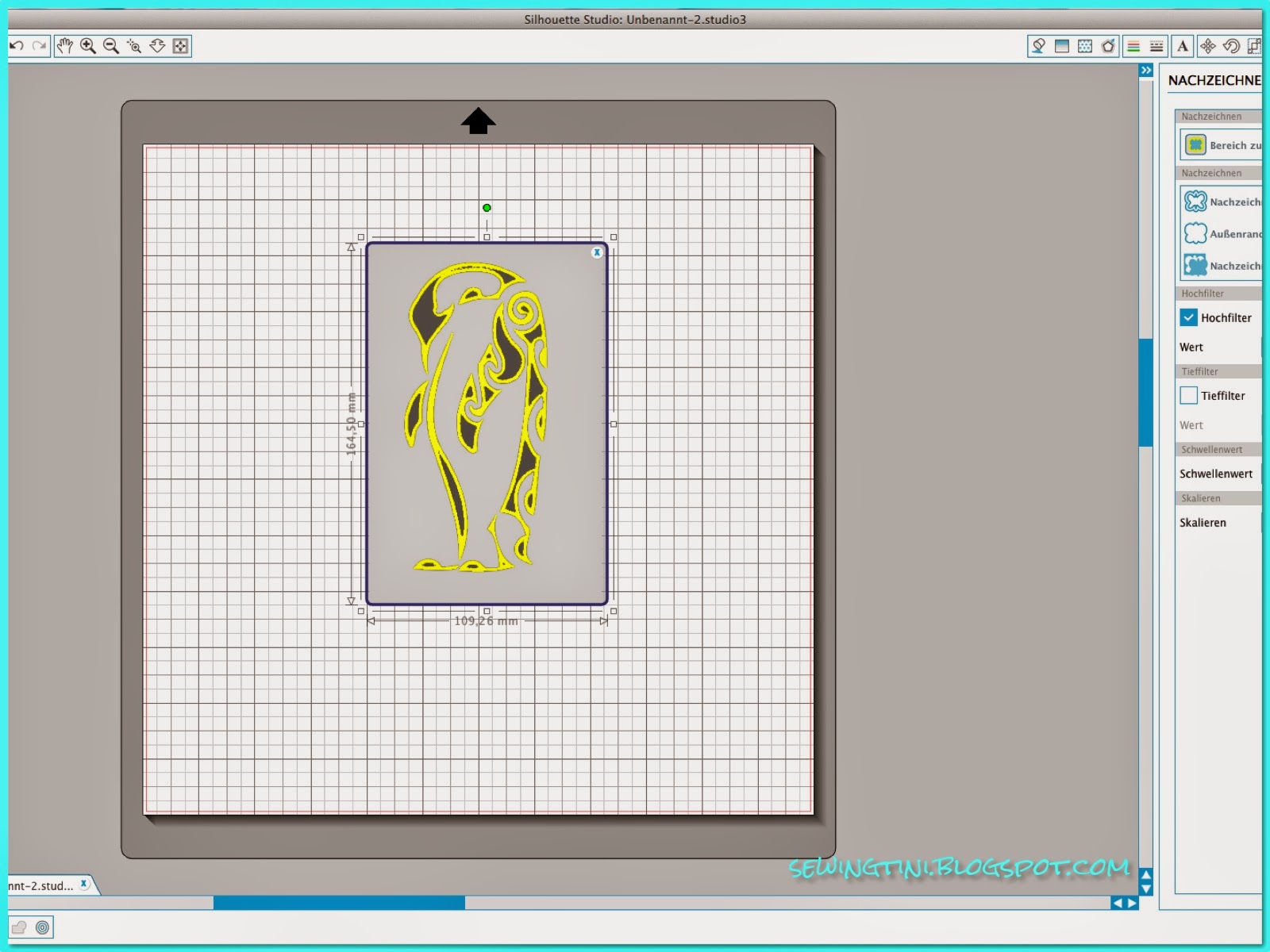 Tinis Plotter-Tutorials - Folge 4 - das Nachzeichnen - SewingTini