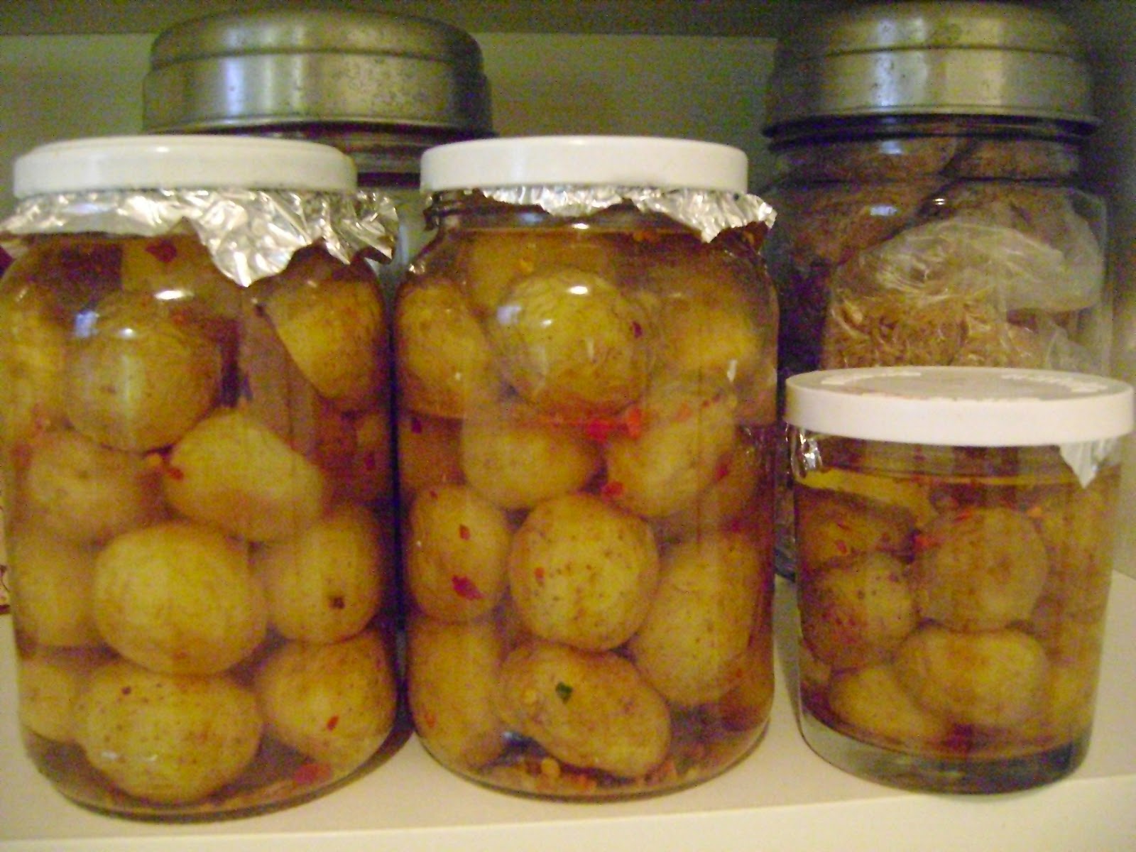 Delícias do Dia-a-Dia: BATATA BOLINHA EM CONSERVA