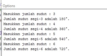 :: Ini Blog ::: Program Java Menghitung Jumlah Sudut Segi-n
