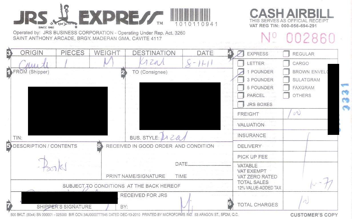 Lady Stapler: JRS Courier How-to