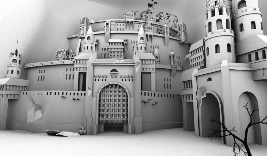 MENG WANG: Maya Environment Modeling Castle