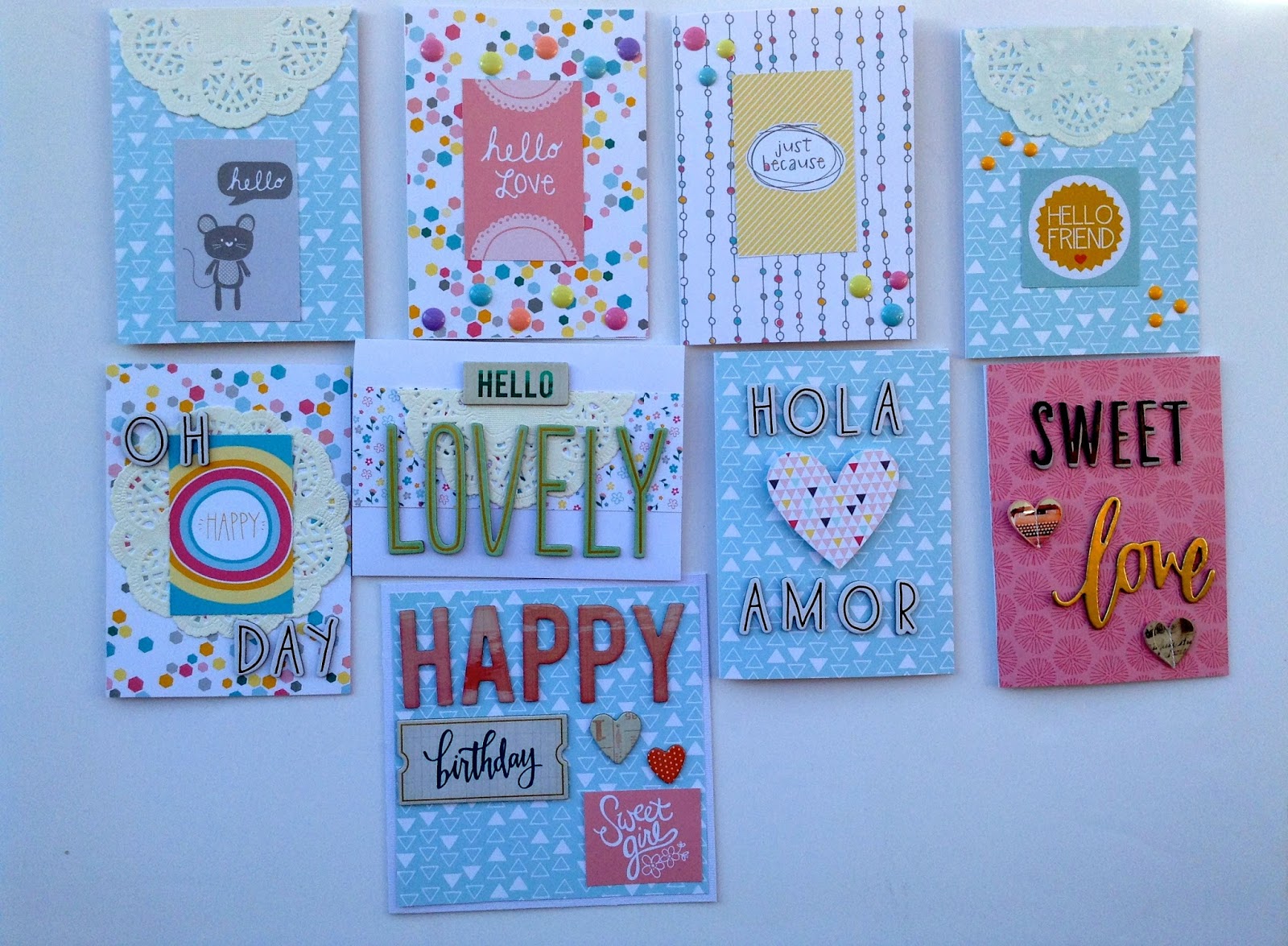 The Emi Times: Nine Handmade Cards Using My Girl Collection Pack