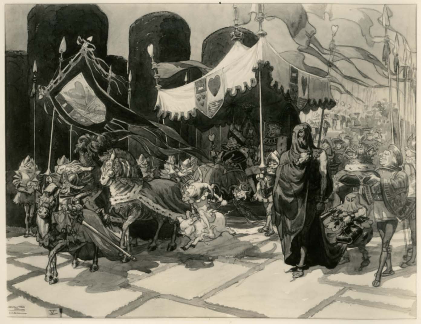 Vintage Disney Alice in Wonderland: David Hall Story Art Stills - The ...