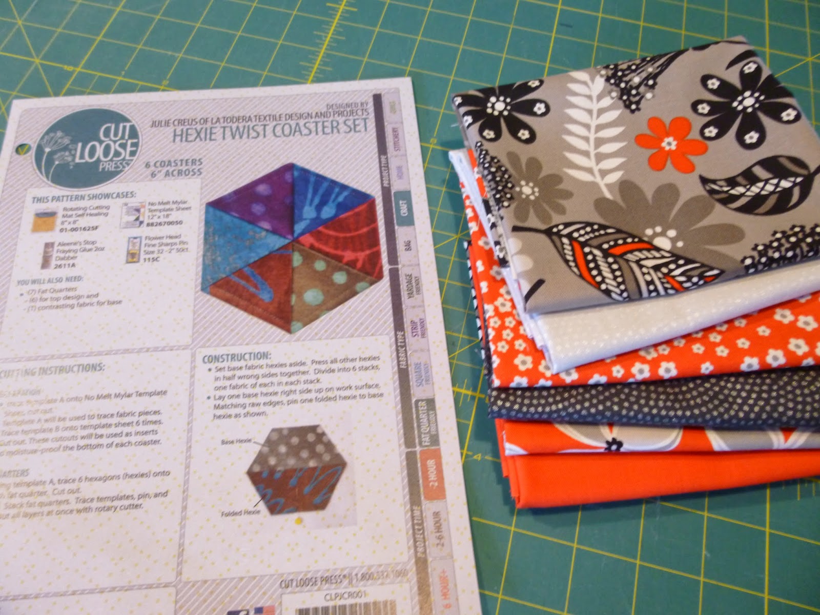 Stuff I make: Hexie Twist Coaster Set