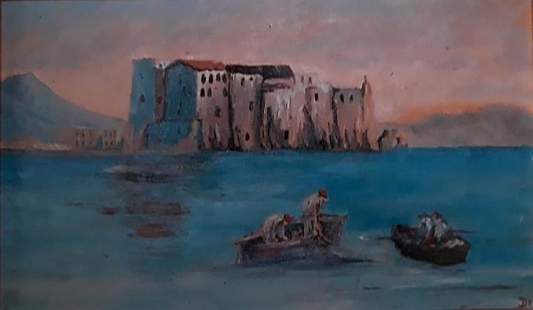 Vasto Gallery: Gaetano De Vito, “Napoli, Castel dell'Ovo”, 1902.