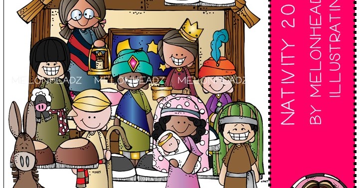 Melonheadz LDS illustrating: The new Nativity clip art for 2017 has ...