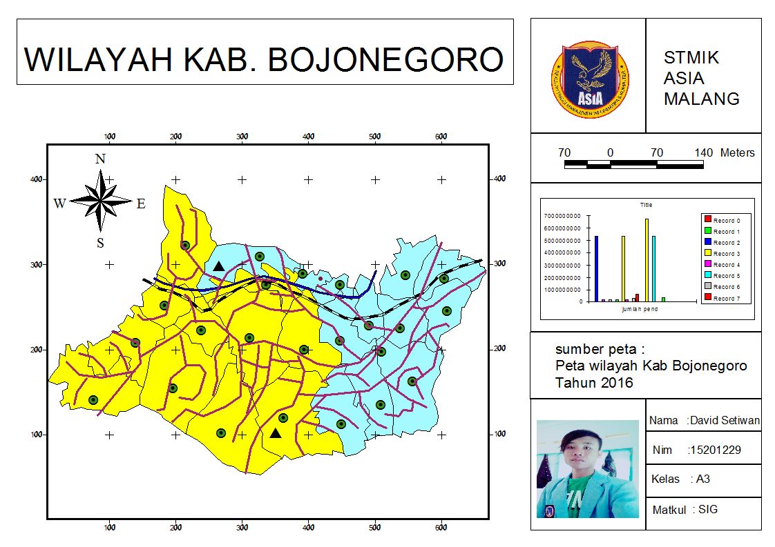 peta arc: wilayah kabupaten Bojonegoro