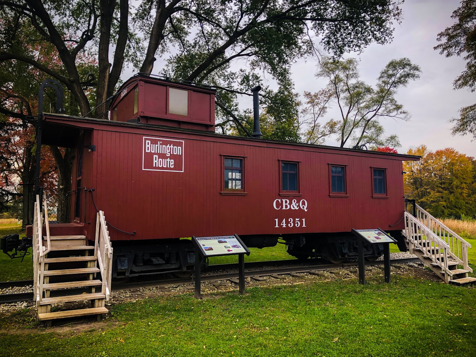 Cabooses On Display Around Chicago