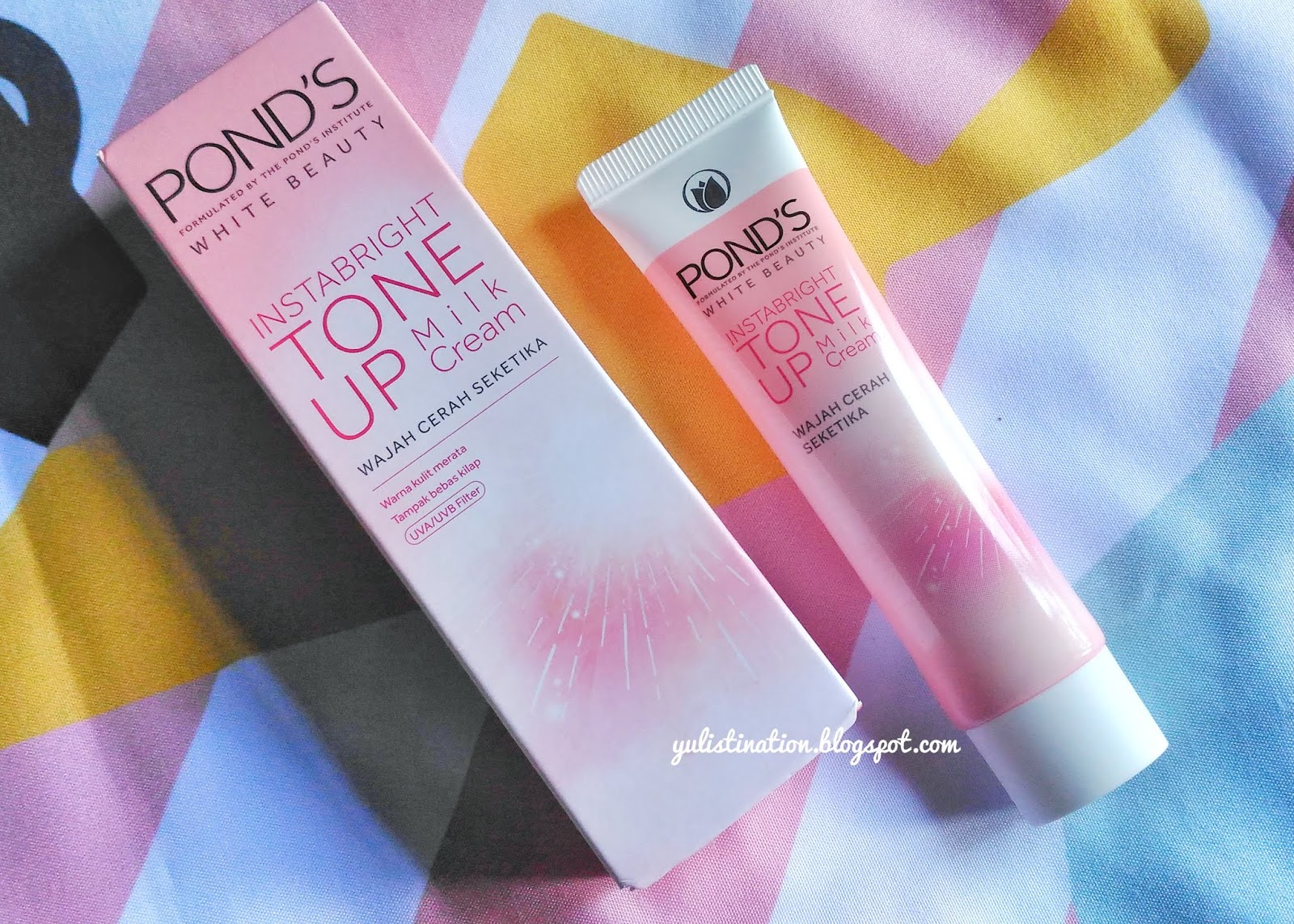 REVIEW : Ponds Instabright Tone Up Milk Cream - The Yulistinay's Diary