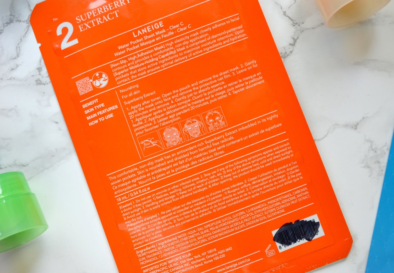 KBEAUTY | Laneige Water Pocket Sheet Masks #1 to #6 - The Breakdown ...