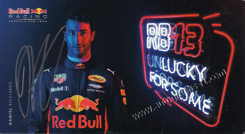 Autographs-F1: Daniel RICCIARDO + Max VERSTAPPEN
