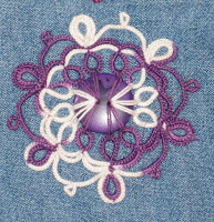 Tatting Treasures: Shirt Back--Jennifer's Button