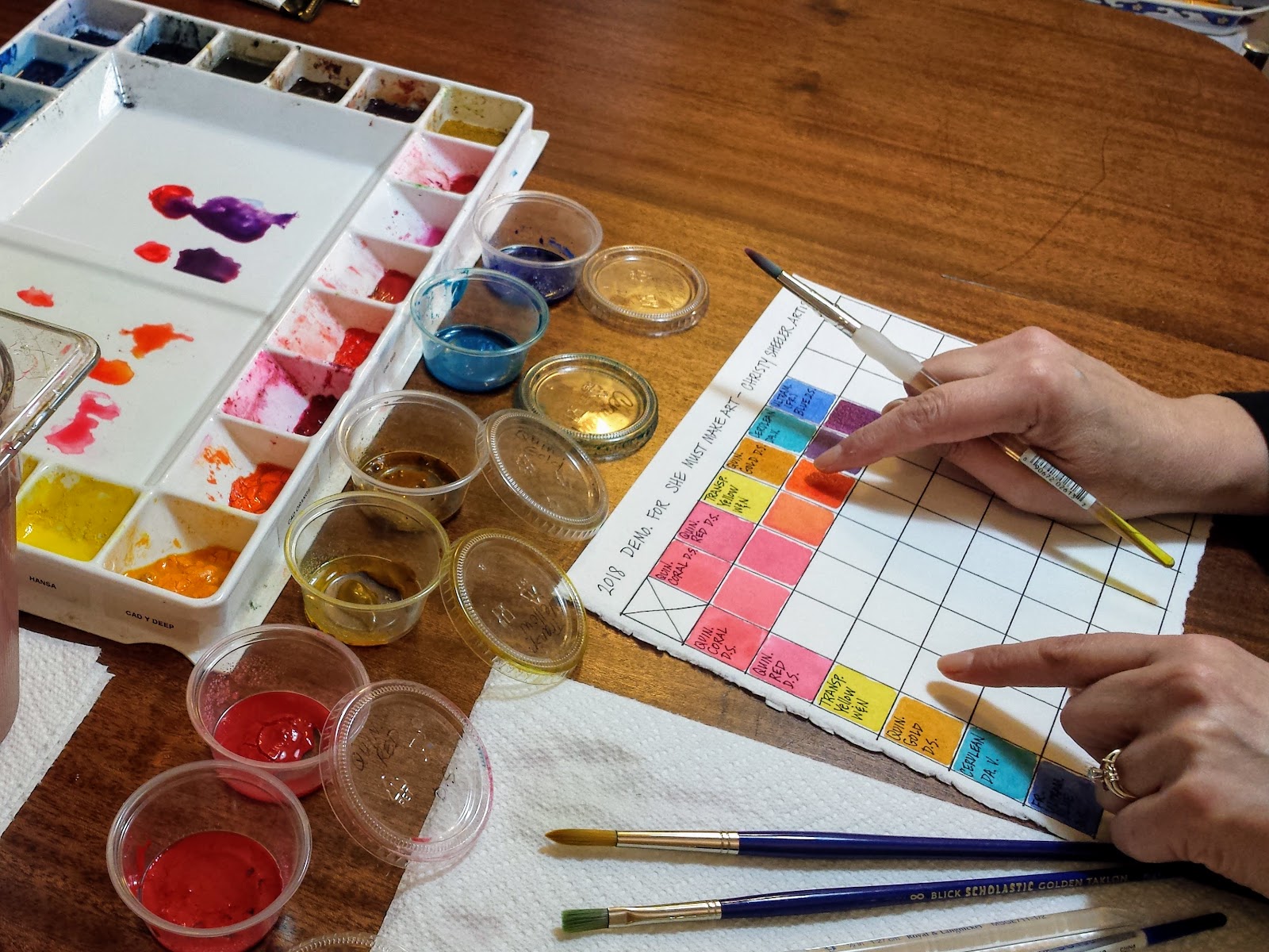 She Must Make Art : 5 Steps For Making Your Own Watercolor Mixing Grid