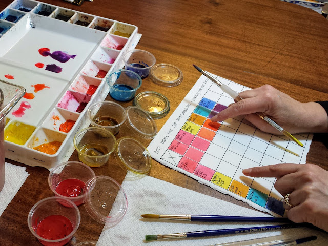 She Must Make Art : 5 Steps For Making Your Own Watercolor Mixing Grid