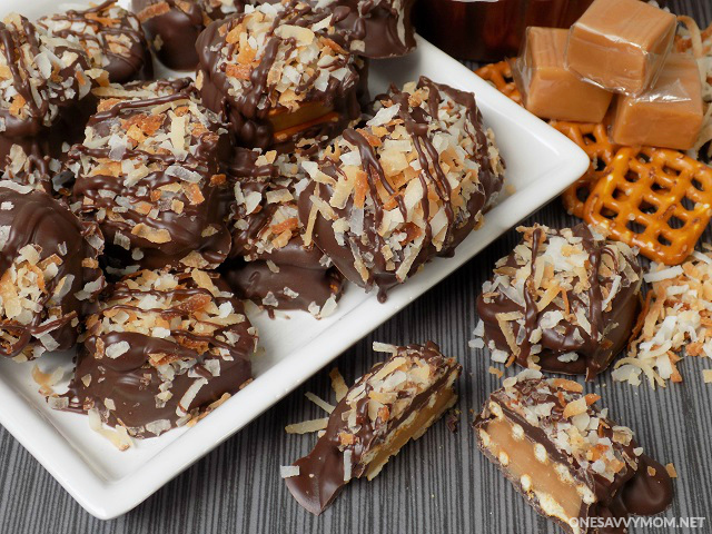 One Savvy Mom ™ | NYC Area Mom Blog: Gluten-Free Samoa Pretzel Bites ...