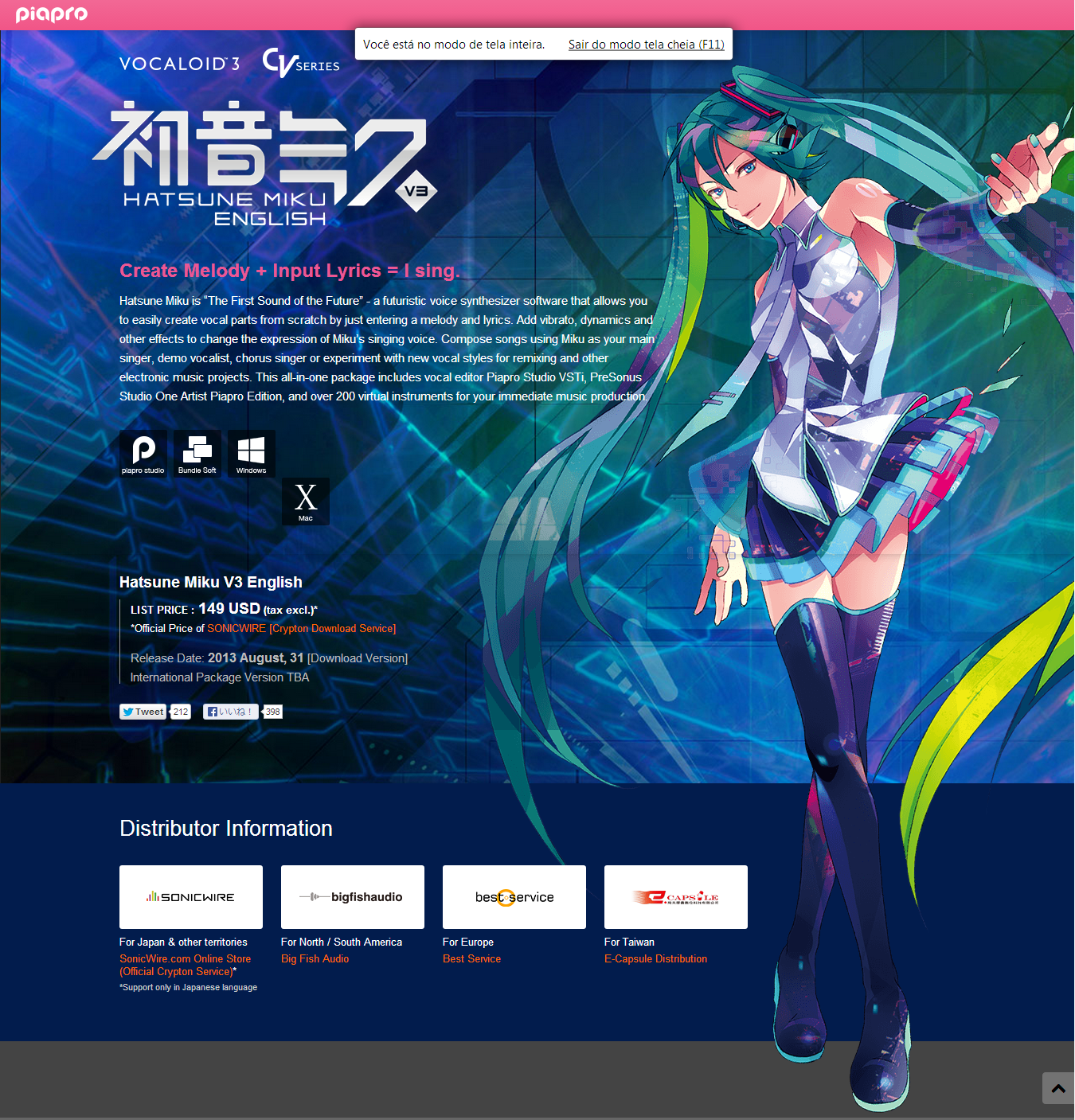 VocaloidHispano: Fecha de lanzamiento y diseño de Miku english y Miku V3