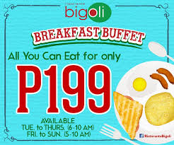 Breakfast Buffet at Bigoli Eastwood