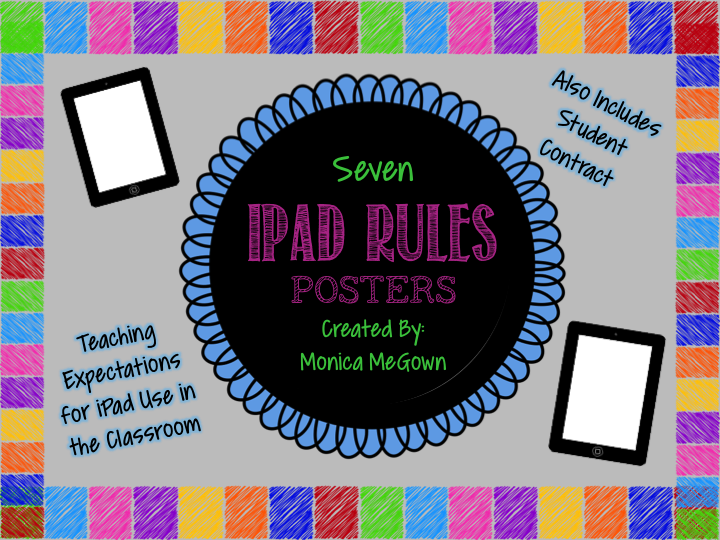 Mrs. MeGown's Second Grade Safari: iPad Rules Posters