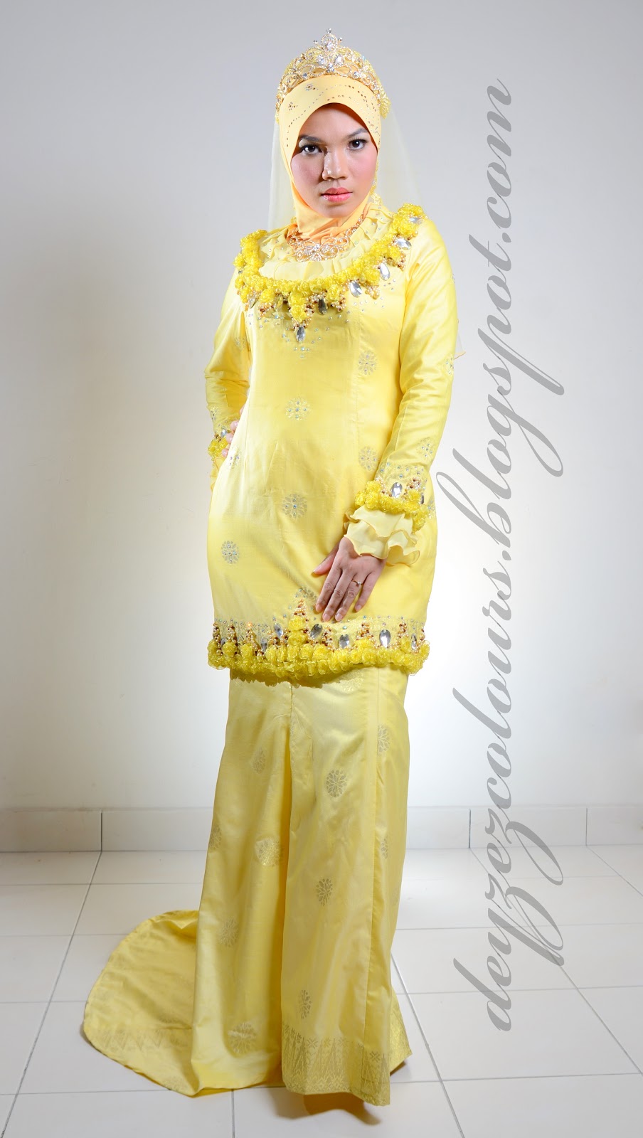 DEYZEZCOLOURS: Koleksi 13 - Songket Mini Kurung Kuning