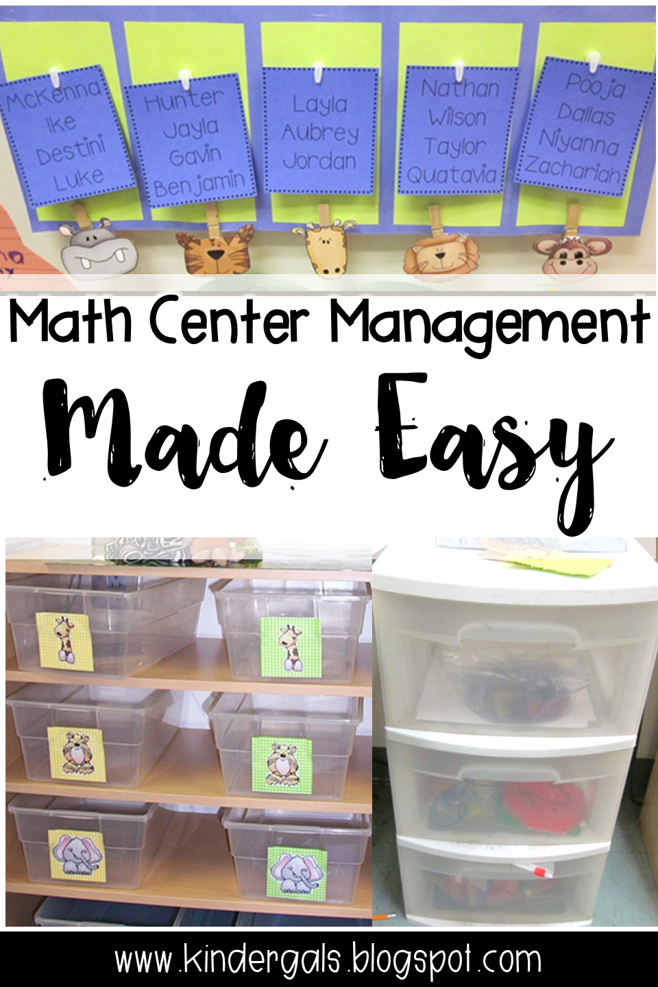 KinderGals: Managing Math Centers