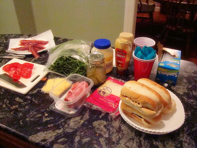 Krista's Kitchen: Build-Your-Own-Sub Night