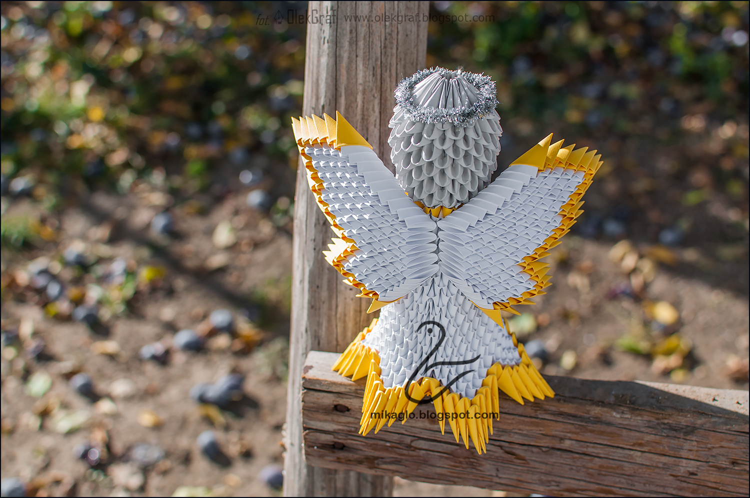 Origami 3d - mikaglo: 616. Anioł z origami / 3d origami angel