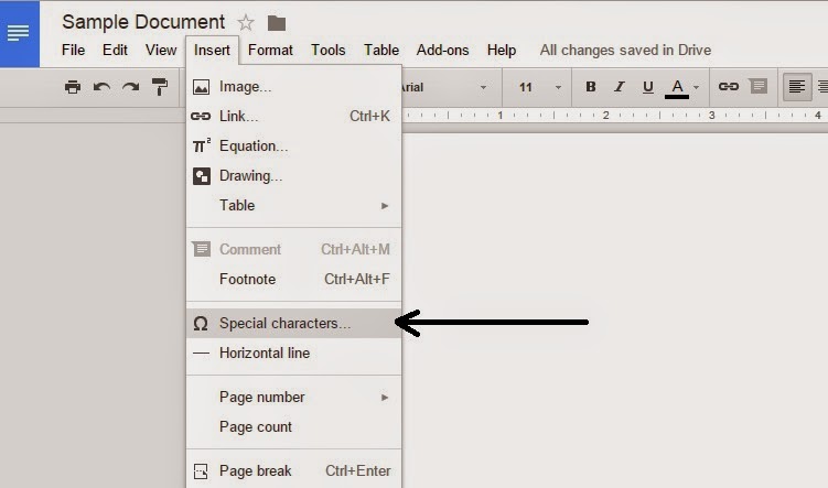 Special Characters In Google Docs Special Characters In Google Docs