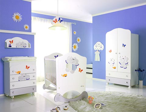 10 Habitaciones color celeste para bebé | Ideas para decorar, diseñar y ...