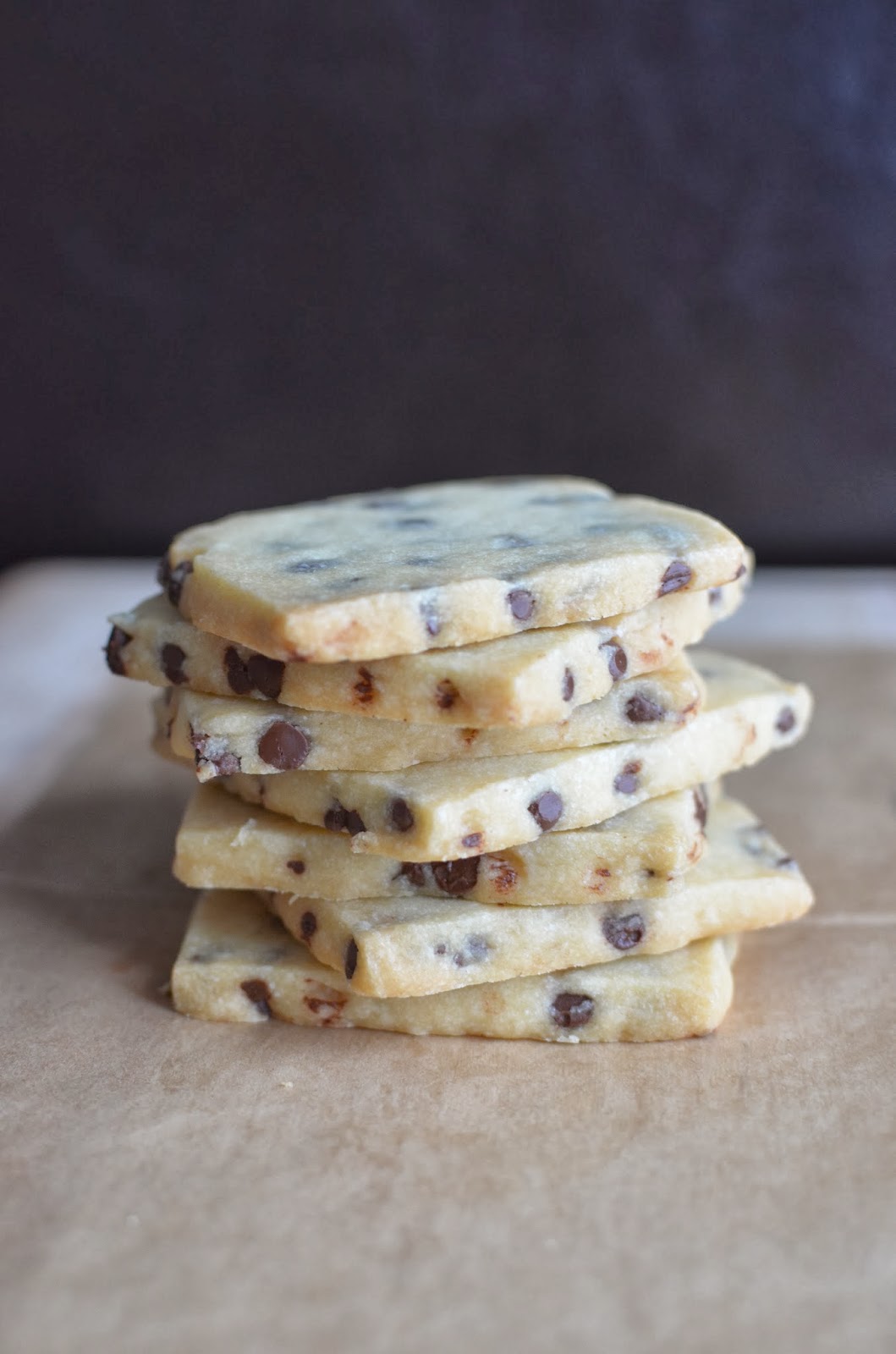 Playing with Flour: Chocolate chip shortbread cookies