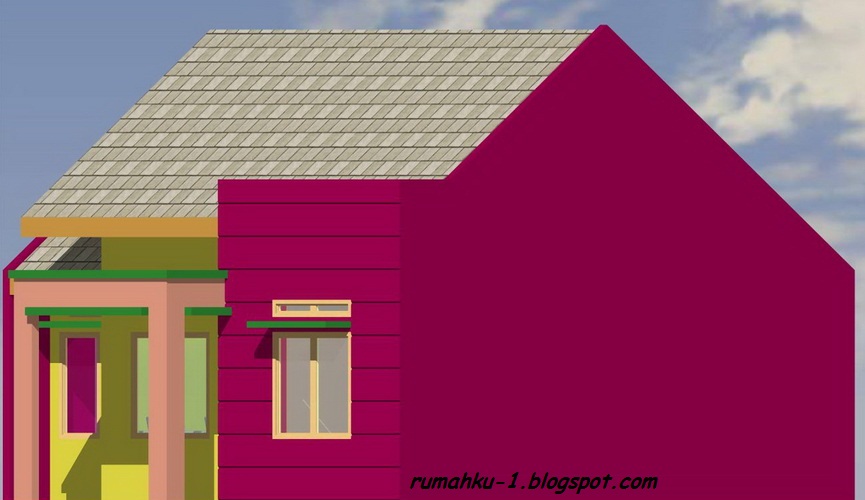 rumahku-1: denah tampak depan rumah minimalis rumah type 75/152