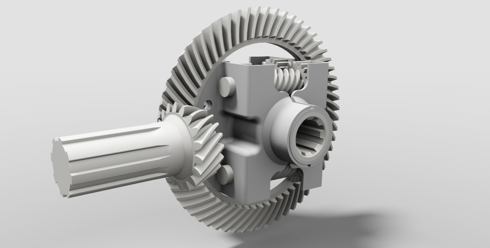 18. Worm Gear Differential (Torsen Differential) 3D free download