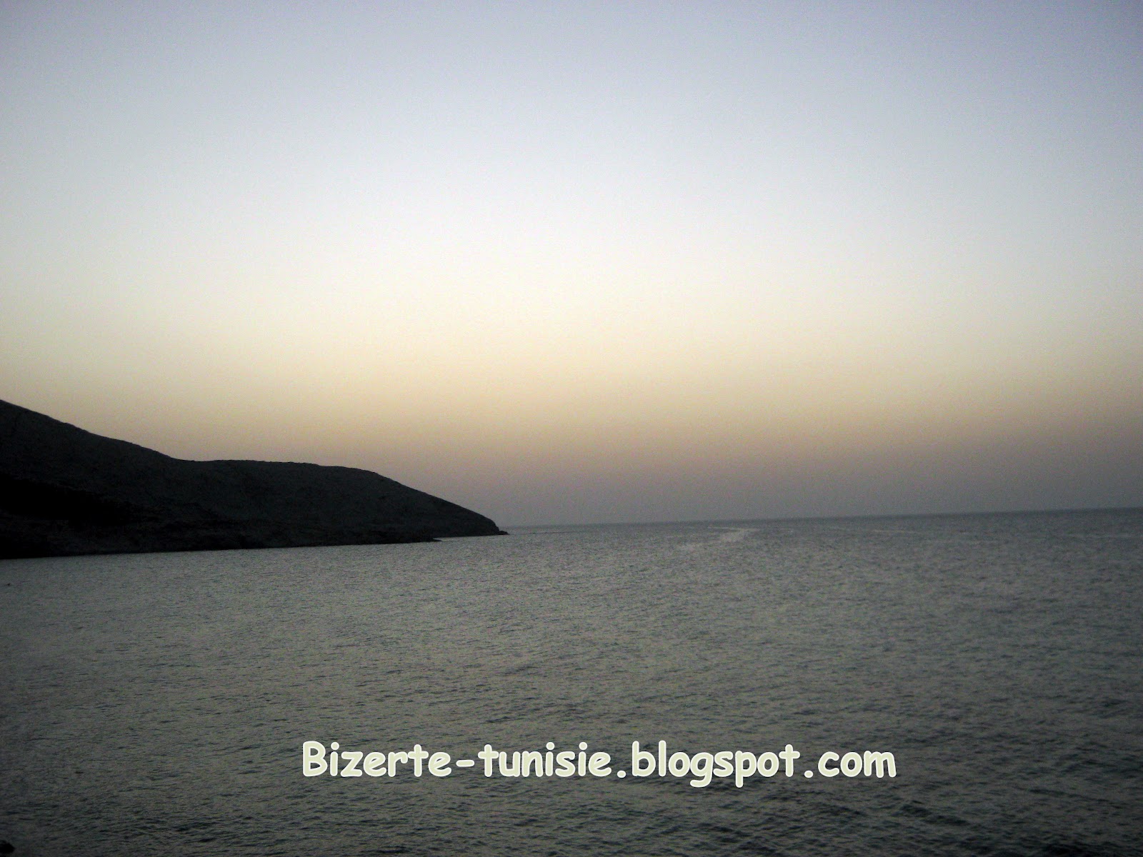 Bizerte in Tunisia: The beauty of sunset at La Grotte beach in bizerte
