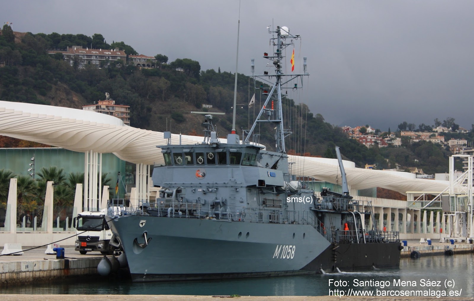 Barcos en Málaga: FULDA M-1058, BREVE ESCALA EN MÁLAGA