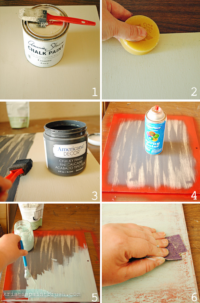 Layering Paint for an Antiqued Effect | i should be mopping the floor