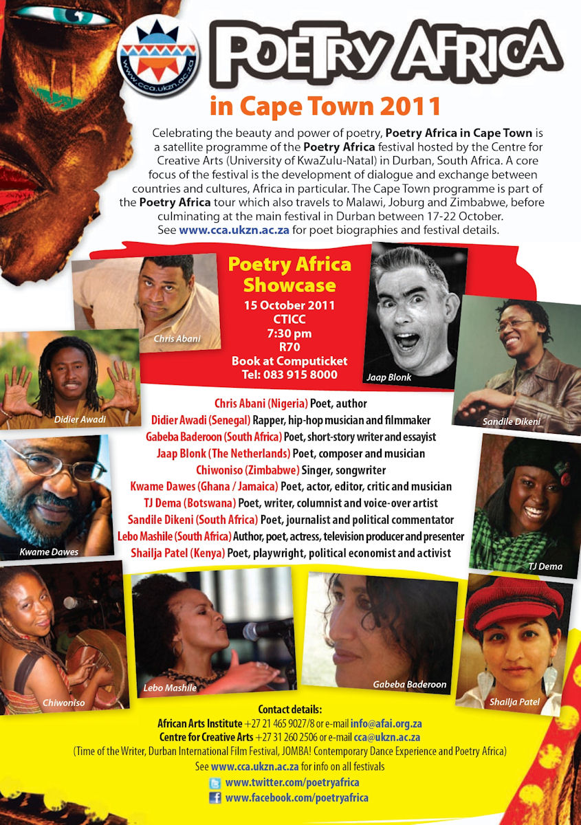 POETRY AFRICA 2011 Cape Town ~ Cape Town Natural