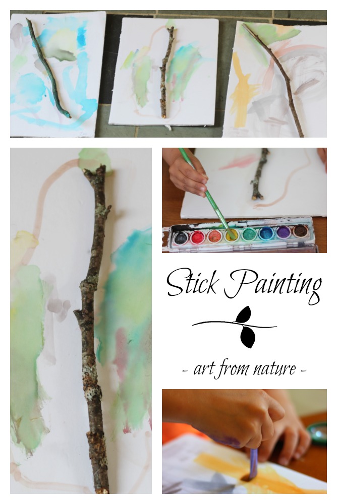 Kitchen Floor Crafts: Stick Painting