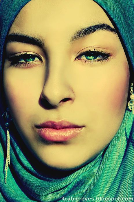 Green arabic eyes ~ Arab Eyes