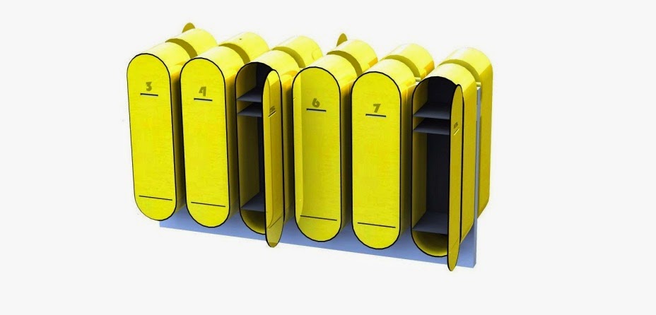 351 Design Street - English: Lockers for the homeless in Lisbon