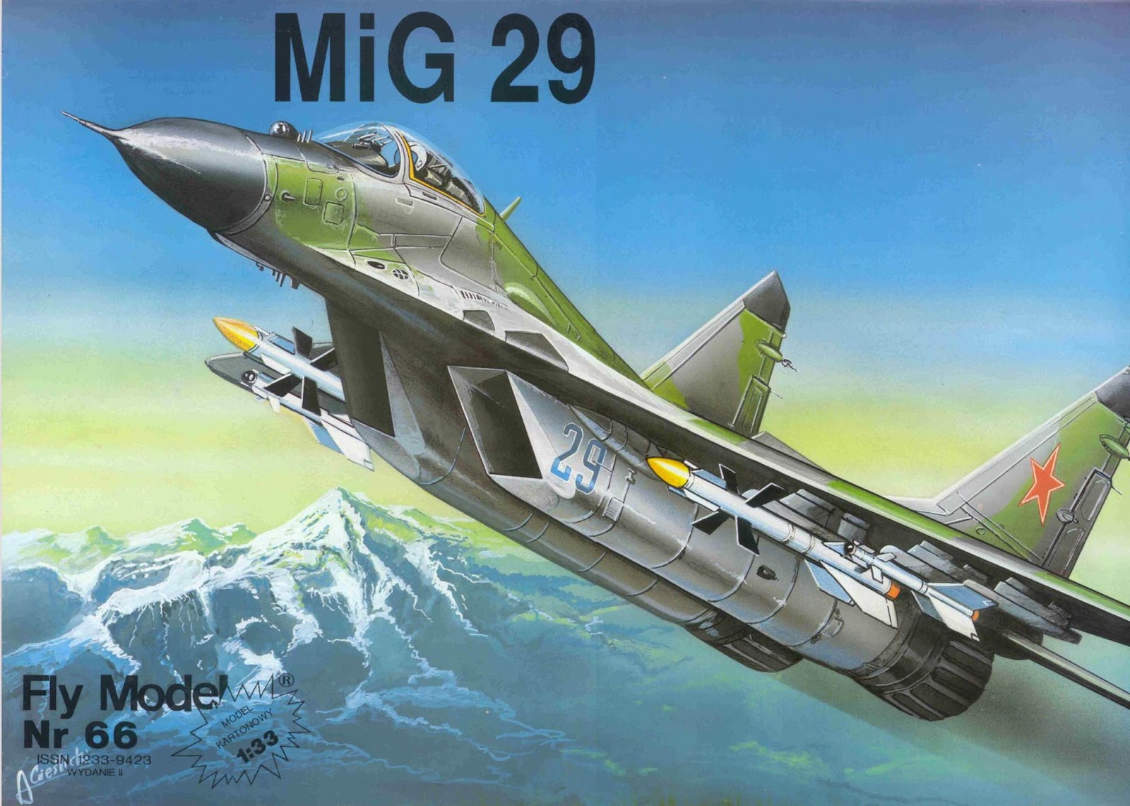 Vegas Papercraft Military: F M-066 - Mig-29 Caçador e Lutador Bombardeiro